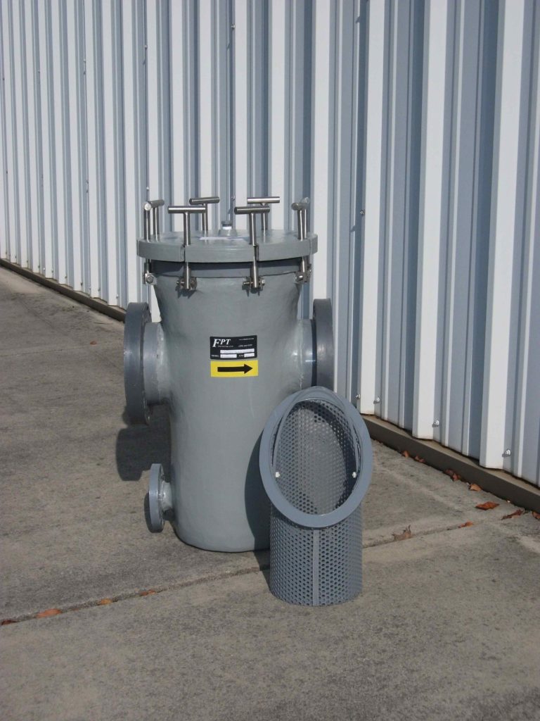 GS Series Thermoplastic Lined FRP Industrial Basket Strainers